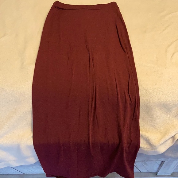 Ambiance | Skirts | Maroon Maxi Skirt | Poshmark